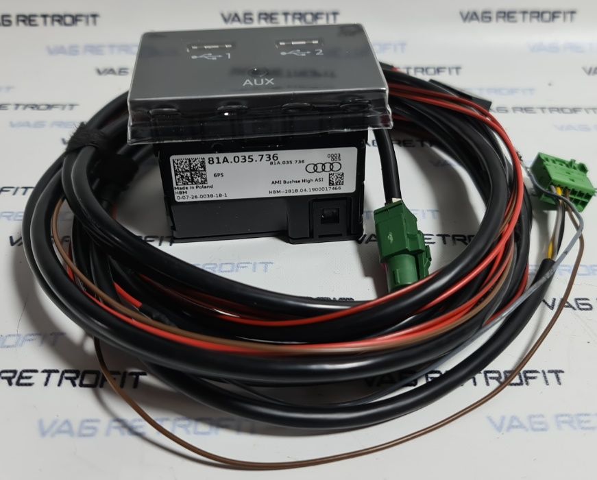 Mufa USB Audi A3 8V Android Auto Carplay WAZE Google Maps + Cablaje ...