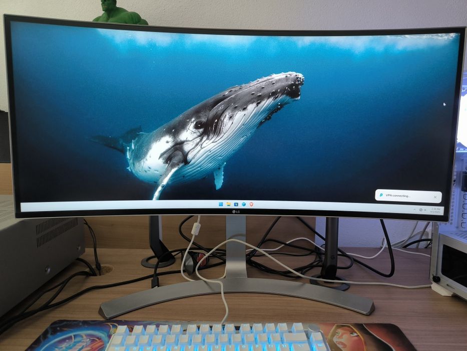 Monitor Gaming Curbat LG IPS 34 inch 3K, Gsync și Freesync nou alb ...