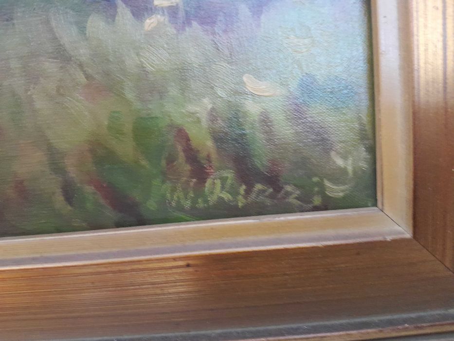 Tablou vechi semnat Walter Rizzi - U/Pânză - 78 cm x 63 cm Bucuresti ...