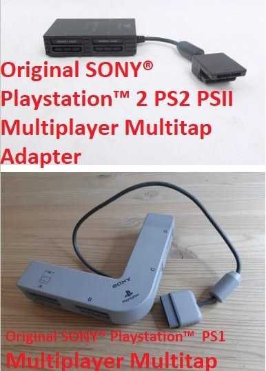 SONY Playstation 2 MultiPlayer MultiTAP PS1 PSX 2 PS2 4Players Adapter ...
