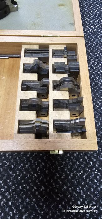 Set cap freza universal Guhdo+21 de cuțite diferite modele. Timisoara ...