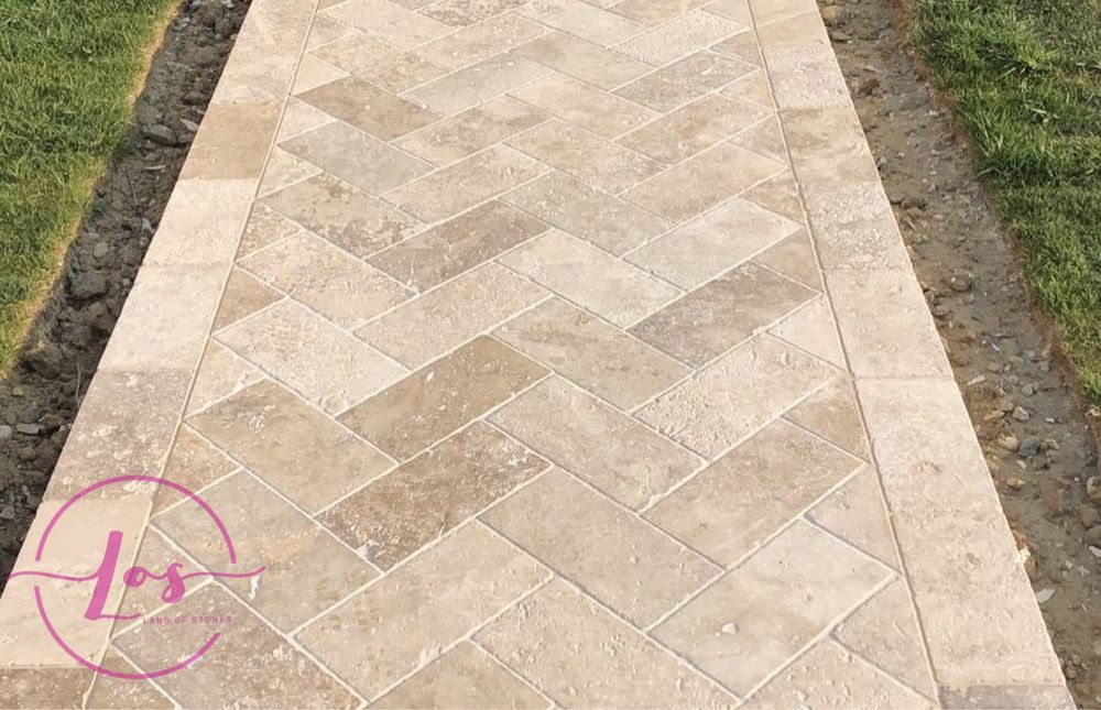 Pavaj Romano din travertin-pretabil si trafic auto! Timisoara • OLX.ro