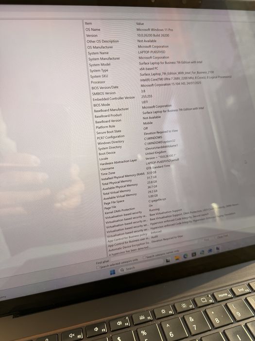 Laptop Microsoft Surface 7th Edition - i7 Ultra - 32GB - Intel Arc ...