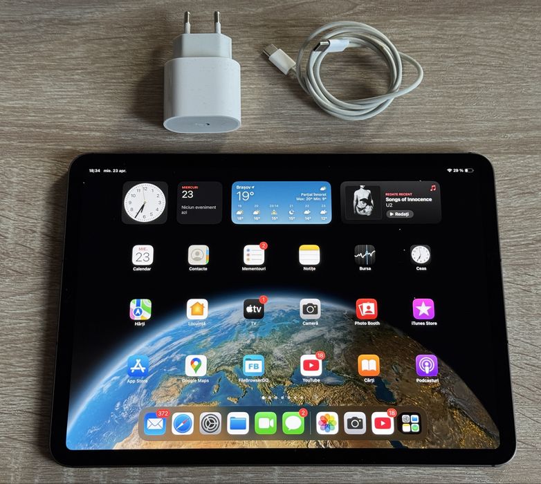 Tableta Apple iPad Pro 11 inchi generatia a 3-a M1 cu 5G de 256Gb ...