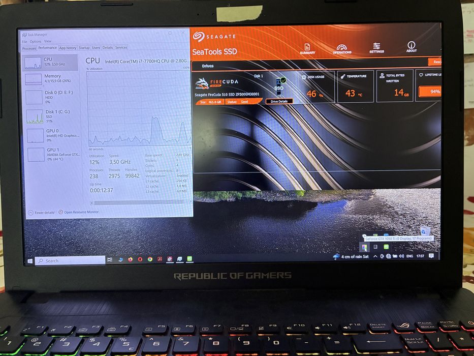 Laptop ASUS ROG STRIX GL553V - îmbunătățit Iasi • OLX.ro