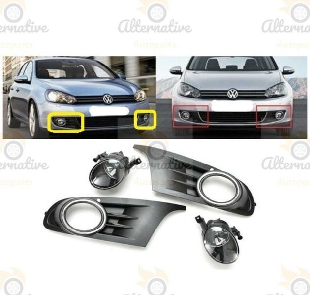 Решетки и халогени за Volkswagen VW Golf 6 VI 09-13/Фолксваген Голф 6 ...