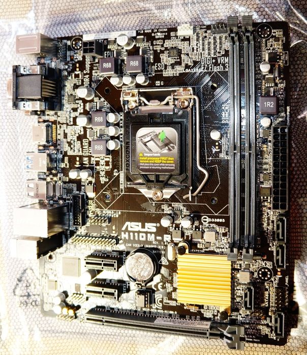 Материнская плата H110M-R: 22 000 тг. - Комплектующие и аксессуары ...