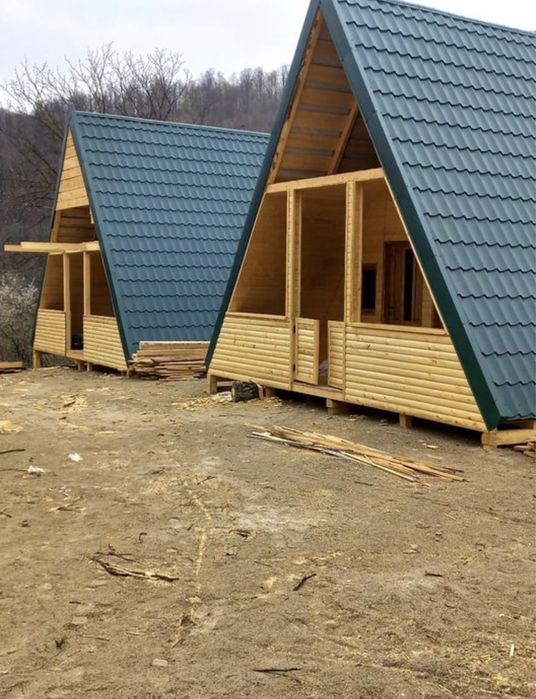 Vand case modulare cabane din lemn cabane tip A frem Satu Mare • OLX.ro