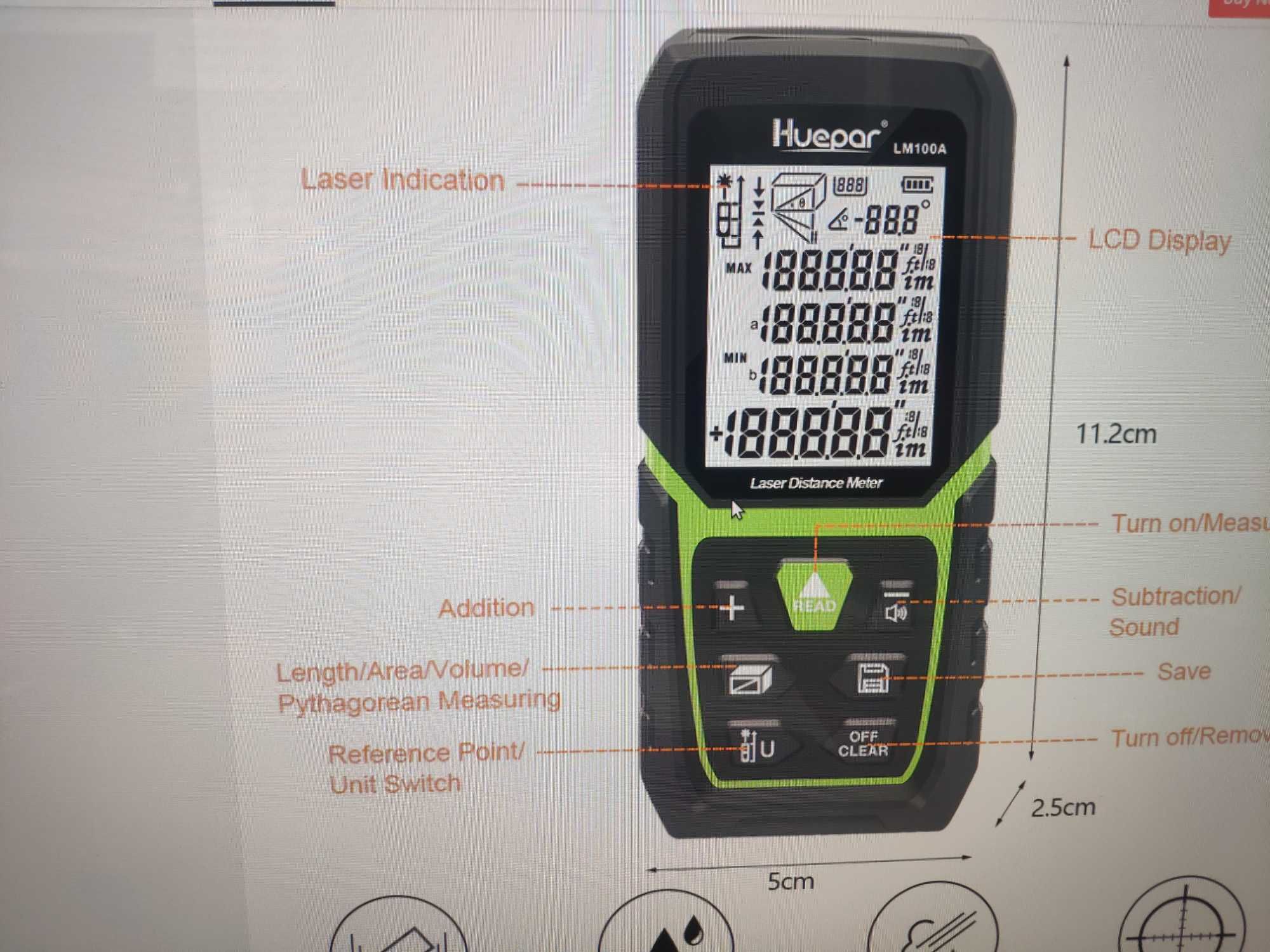Лазерна рулетки Xiaomi Hoto-QW1, или Huepar laser LM50 гр. София Славия ...