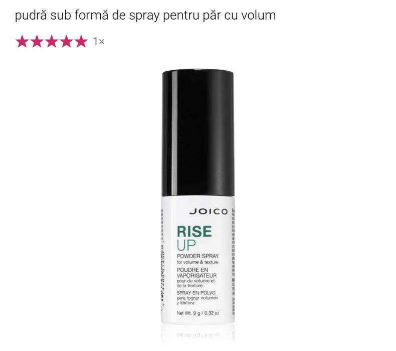 Pudra pentru păr Joico Rise Up Powder Spray conferă părului volumul do ...