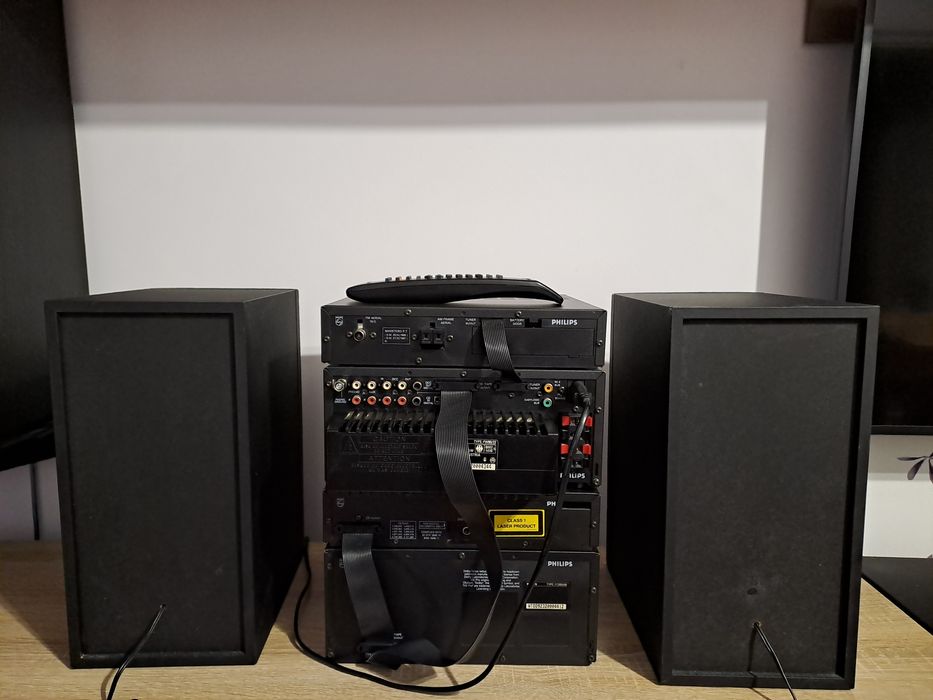 Minisistem PHILIPS FW80 complet cu boxe, telecomanda, manual, 1993 ...