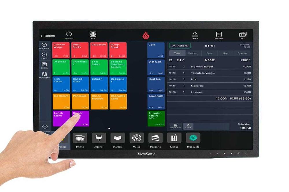 POS Touchscreen монитор VIEWSONIC TD2210 без стойка (1920x1080) гр ...