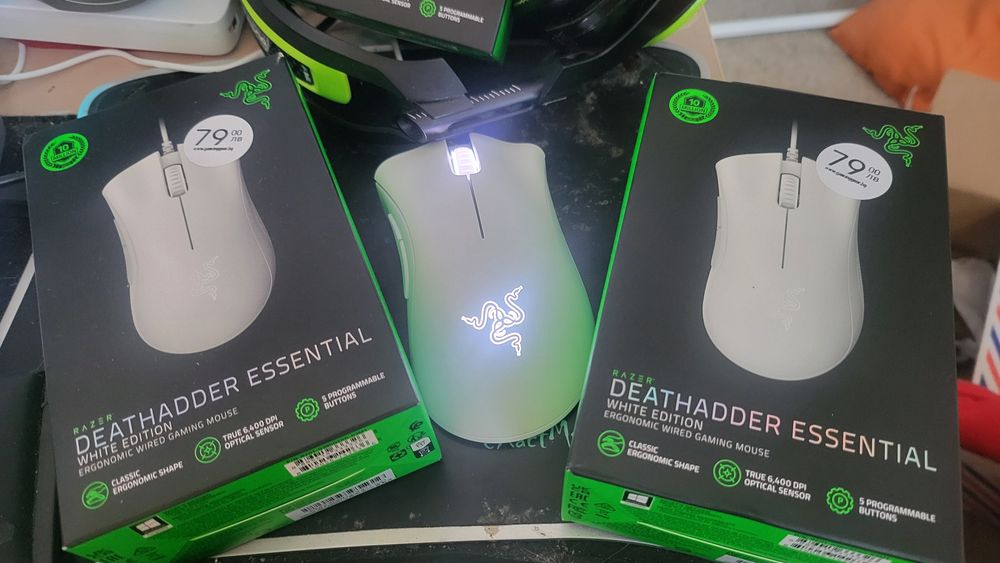 Razer Deathadder Essential white Чисто нова запечатана 2 год. Гаранция ...