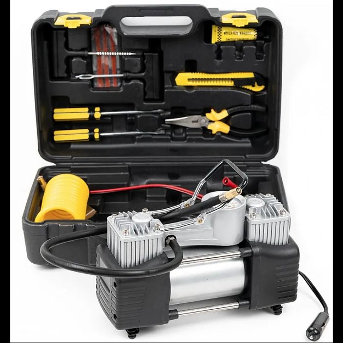 Compresor auto 12V cu trusa completa pentru pene si avariiCompresor a ...