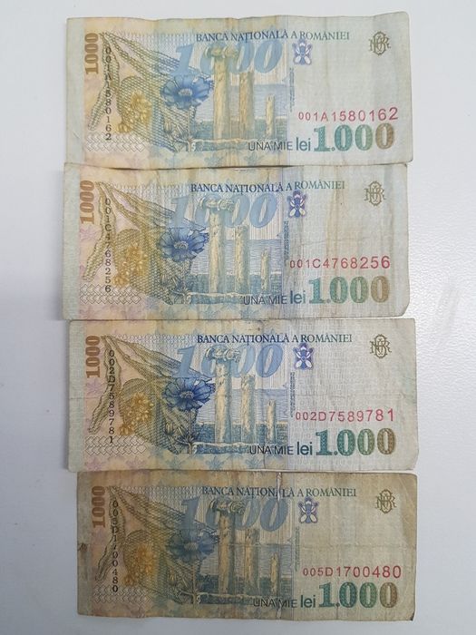 Bancnotă 1000 lei 1998. Mihai Eminescu Lotrioara • OLX.ro