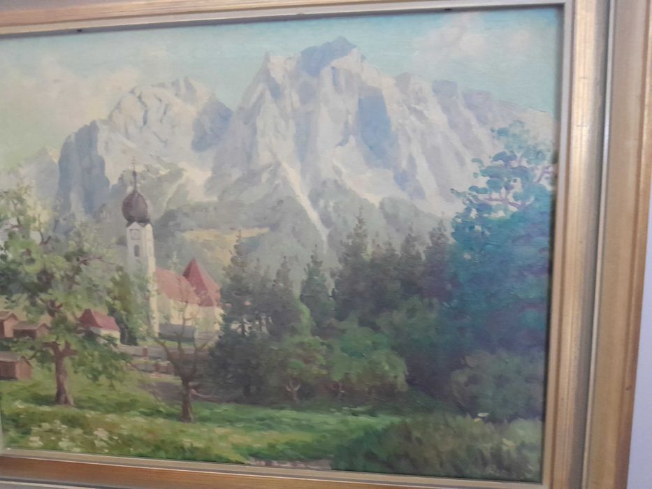 Tablou vechi semnat Walter Rizzi - U/Pânză - 78 cm x 63 cm Bucuresti ...
