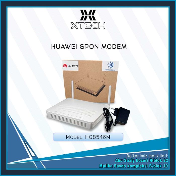 Hueawei G pon Modem HG8546M Xtech Computer: 17 у.е. - Периферийные устройства Ташкент на Olx