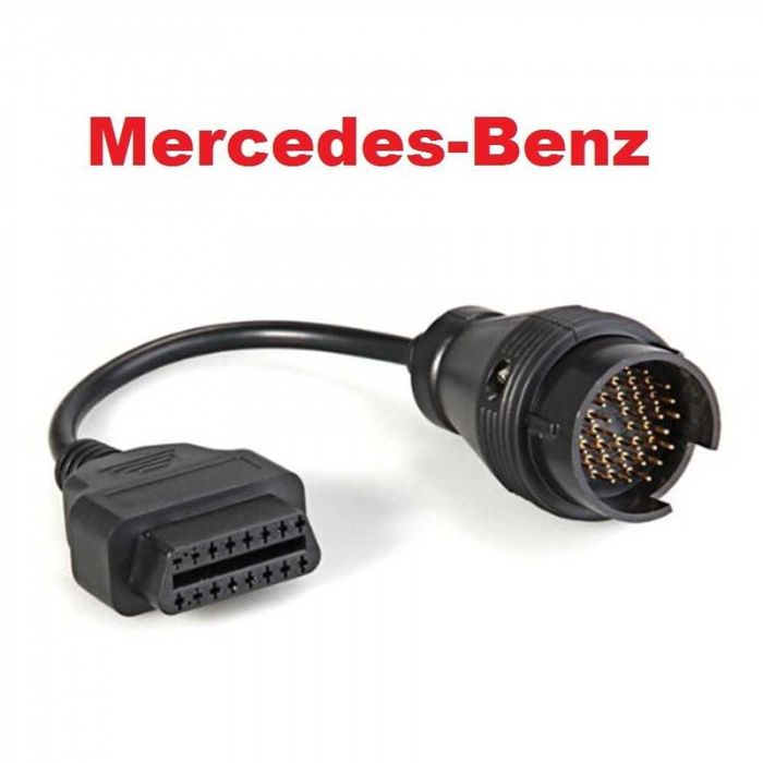Кабел-преходник Mercedes 38 pin мъжки към 16 pin OBD2 гр. София Младост ...
