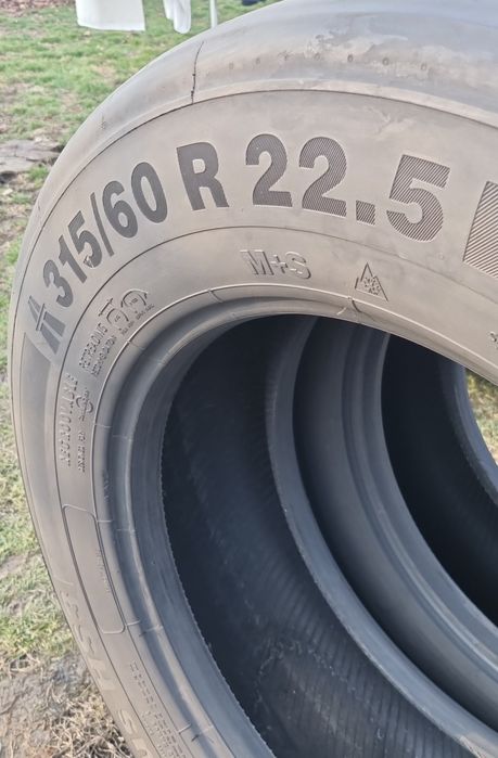 2 Anvelope Directie Continental 315/60 R22.5 M/S Stare Perfectă. Carani ...