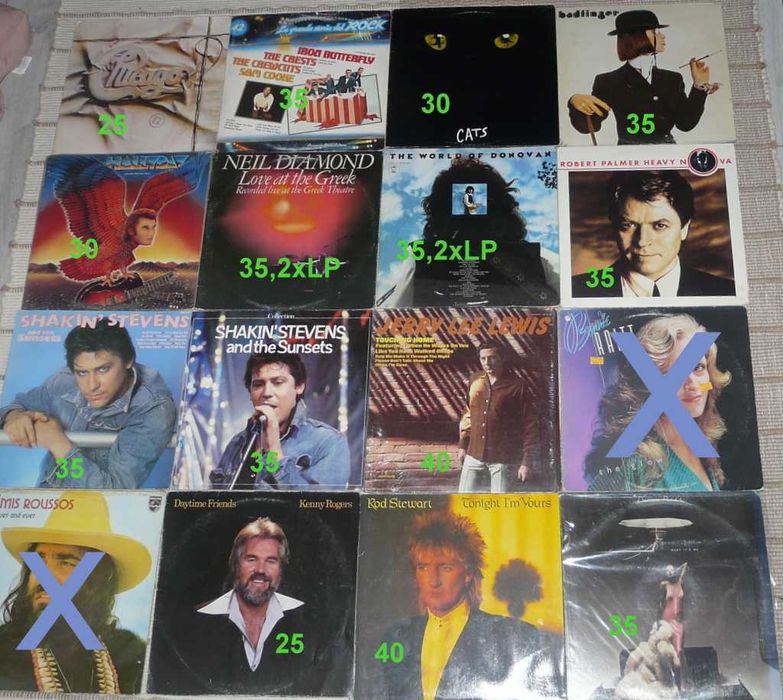 Vinil Neil Diamond,Cats,Rod Stewart,Robert Palmer,Shakin' Stevens ...