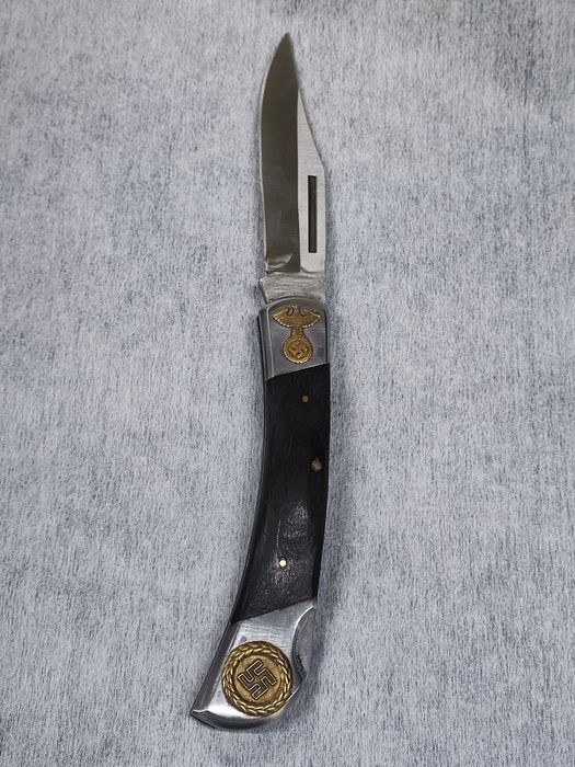Cuțit pliabil german vintage cu simboluri decorative Bucuresti Sectorul ...