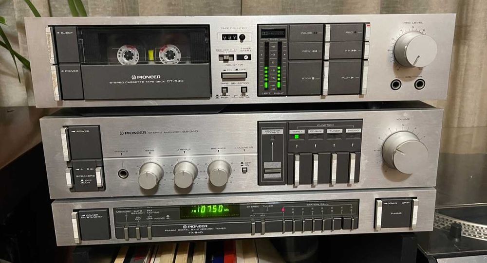 Linie Pioneer Amplificator SA-540 Deck CT-540 Tuner TX-940 vintage ...