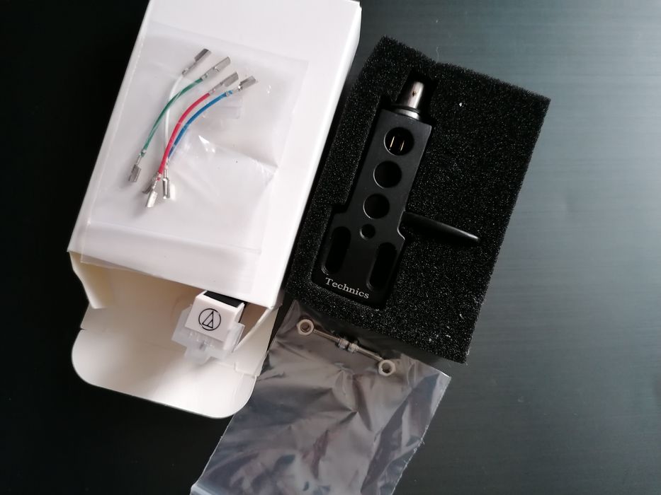 Headshell technics +doza și ac audio technica turntable pick up platan ...