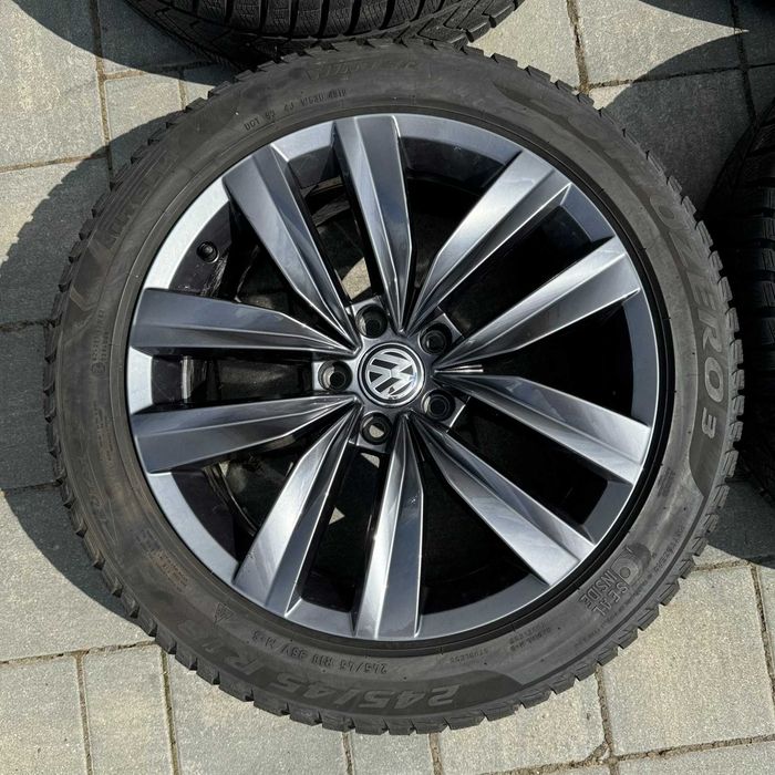 Roti cu jante originale VW Passat B8 Almere si anv iarna 245 45 18 ...
