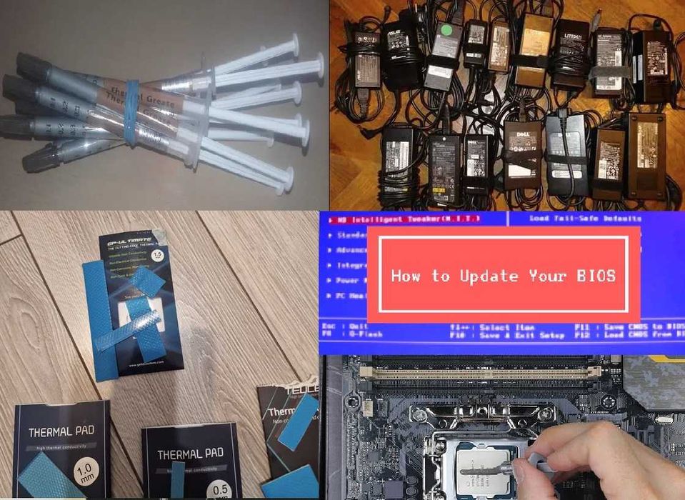 Seringa pasta argintata , pad termic, Update Bios , Incarcator laptop ...