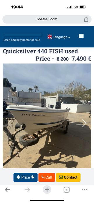 Barca quicksilver 440 Bucuresti Sectorul 6 • OLX.ro