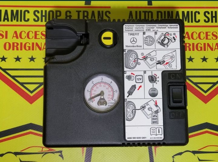 Compresor auto umflat roti kit pana original Mercedes 180w Neutilizat ...