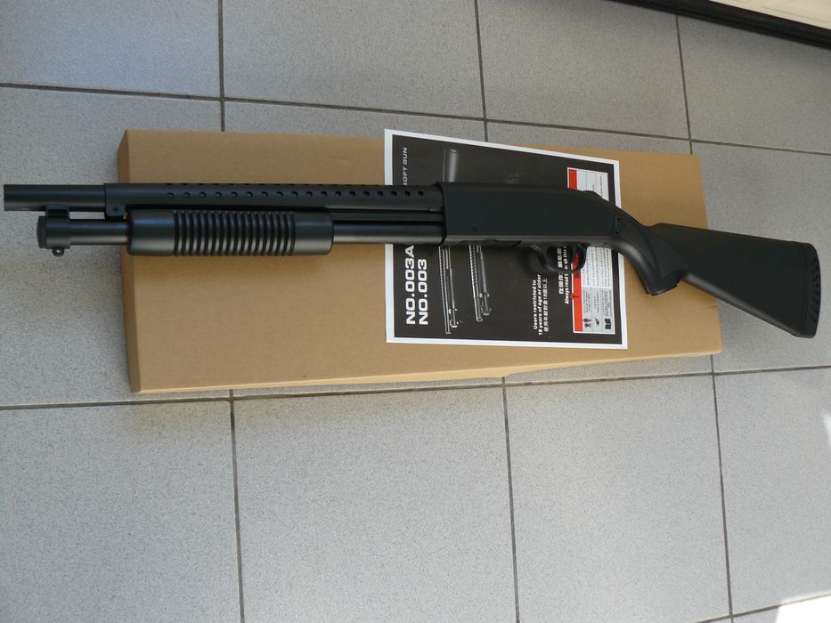 Pusca Shotgun Airsoft MOSSBERG 500,Armare Manuala/Pe Arc,Noua In Cutie ...