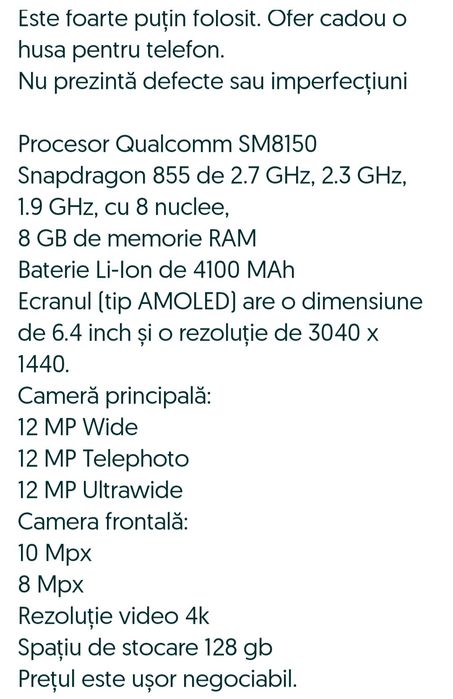 Vând Samsung s10+ în stare foarte bună folie fata spate preț 950 ron Gherla • OLX.ro