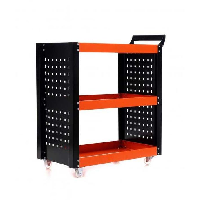 Carucior metalic scule atelier cu roti 3 rafturi (KD365) Tulghes • OLX.ro