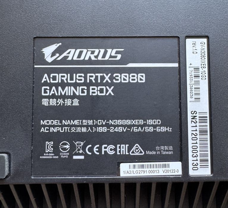 EGPU Gaming Box Aorus RTX 3080 10 GB waterforce Iasi • OLX.ro