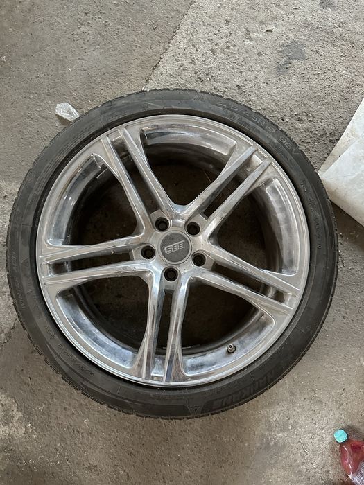 Jante Aliaj 19" cu Anvelope Iarna - CROMATE 5x112 Audi BMW Constanta ...