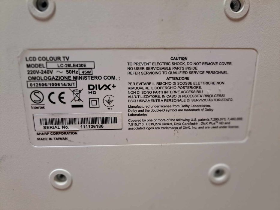 Телевизор "Sharp LC-26LE430E " гр. Русе Дружба 1 • OLX.bg