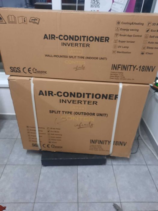 Инверторен климатик Conter Infinity 18000 BTU, A+++ Midea 8.5/4.6 гр ...