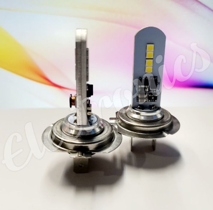 8led H7 LED крушки за фарове 20W, 6000K Бяла светлина без вентилатор гр. София Люлин - център ...