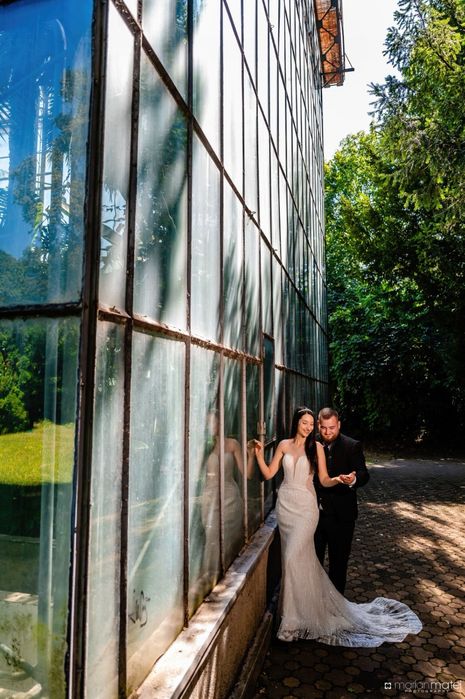 Rochie de mireasa 3 in 1 cu capa si trena detasabila (corset) Targu ...