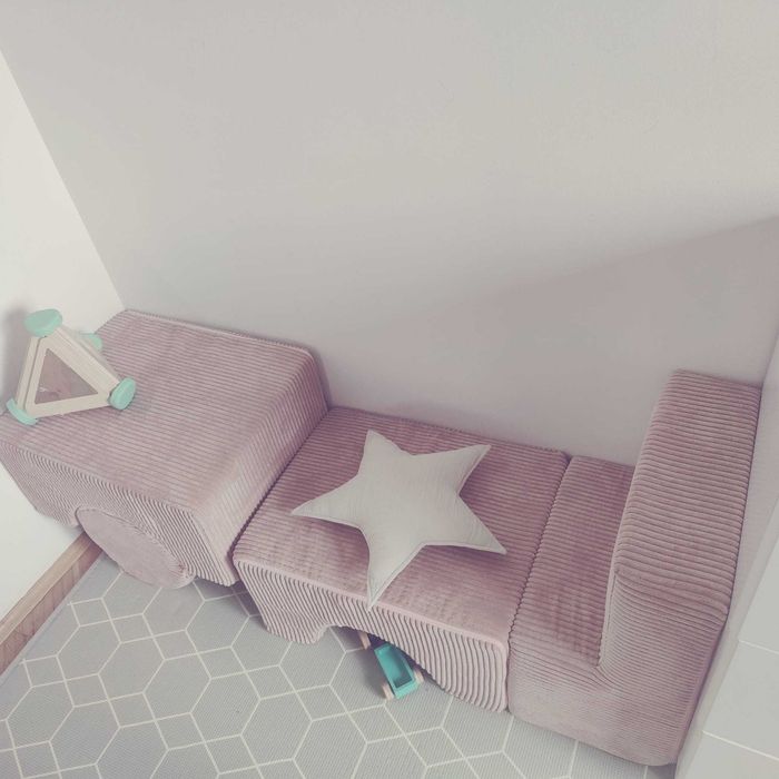 Vand cuburi playset pentru copii 5 elemente-catifea raiata roz pudrat ...