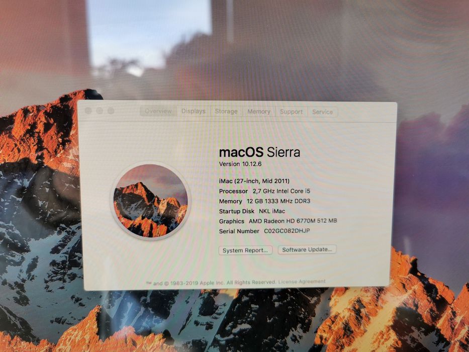 IMac 27" 2,7ghz i5 gen3 12gb ram 1333mhz ssd+hdd Pitesti • OLX.ro