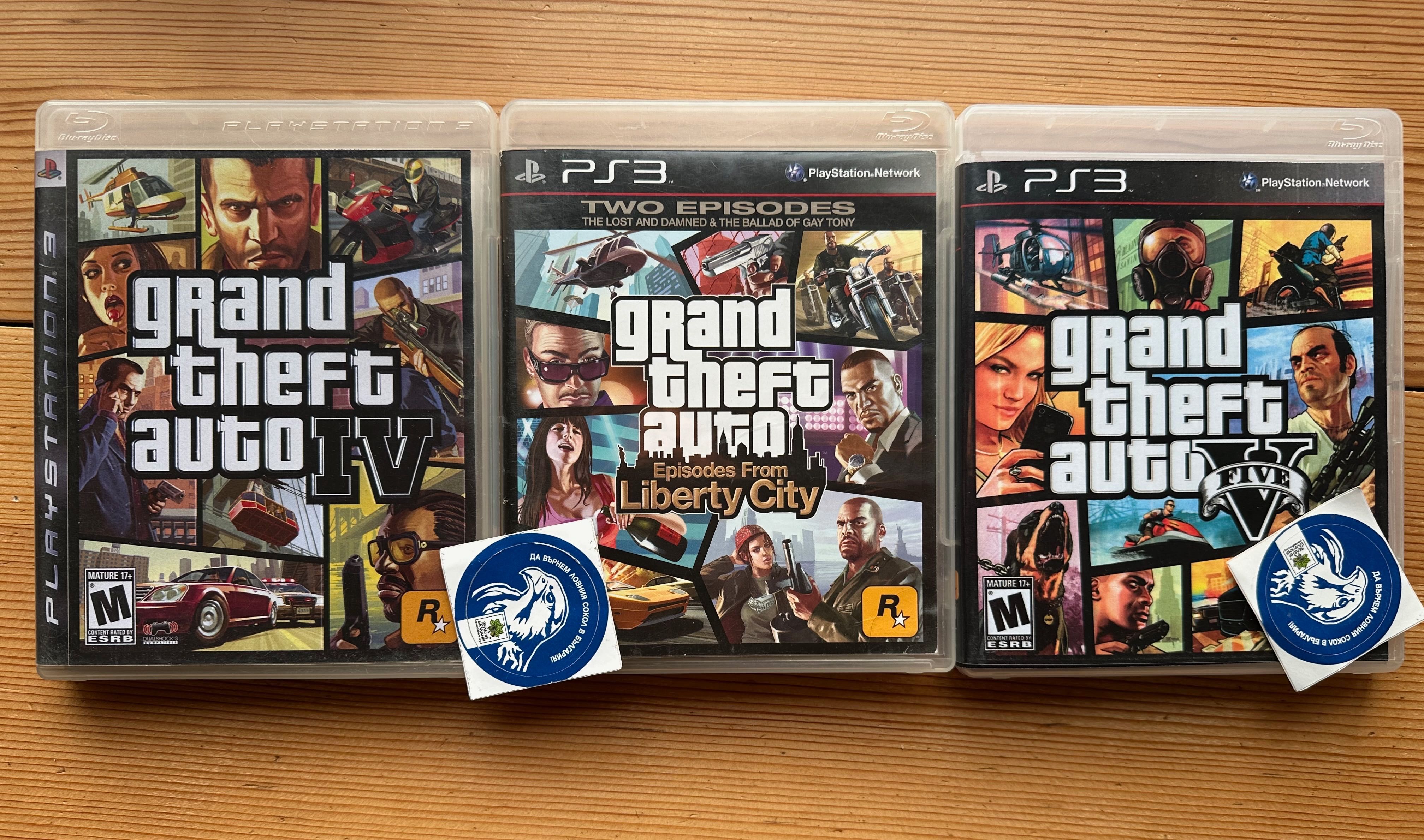 GTA V/GTA IV/Episodes From Liberty City ГТА 5 за PlayStation 3 PS3 ПС3 ...