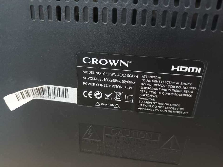Телевизор Crown 40j1100afh - за ремонт гр. София Връбница 1 • OLX.bg