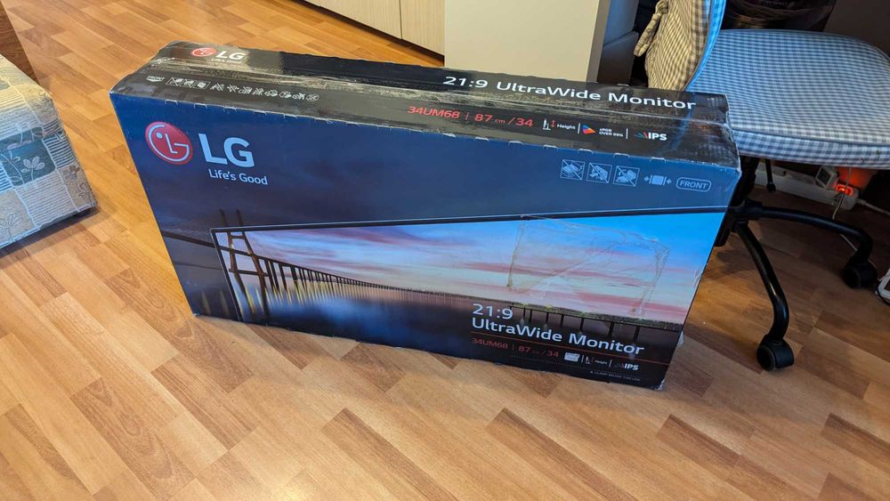 Monitor LED LG 34UM68-P 34'', 2560x1080, IPS, ultrawide 21:9, sunet ...