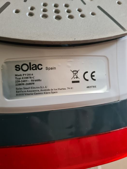 Парна ютия Solac PV2014 Optima Perfect 2600W гр. София Слатина • OLX.bg