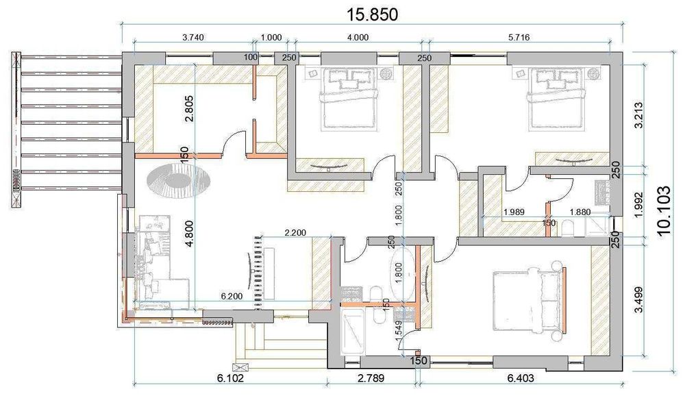 Case TiP PARTER cu 4 camere in Trivale | Teren 465 mp | TVA inclus ...