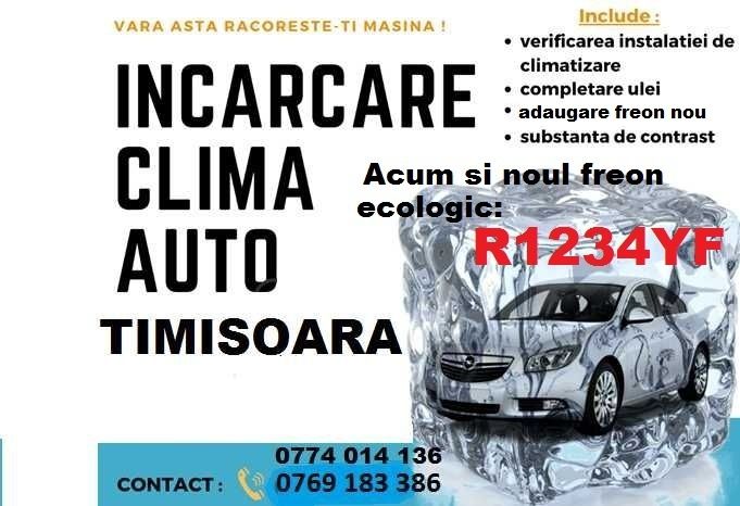 Incarcare freon auto timisoara clima r1234yf r134a Timisoara • OLX.ro
