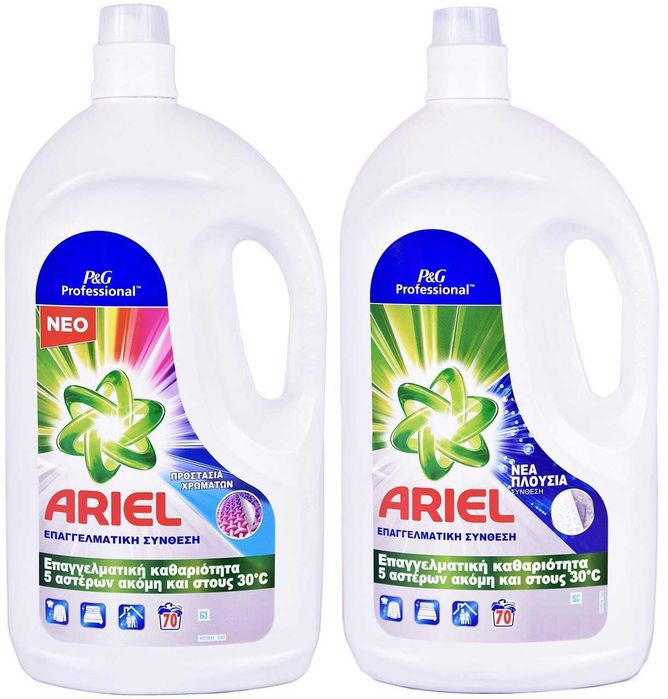 Течен прах/гел ARIEL P&G Professional 75 перални 3,75л внос ГЪРЦИЯ гр ...