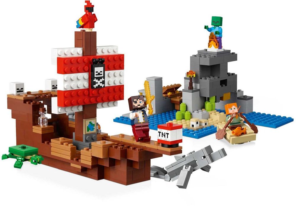 LEGO Minecraft 21152 - Aventura corabiei de pirați NOU sigilat Ernei ...